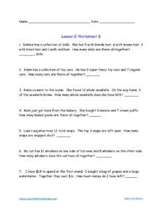 Volume 1 Supplemental Worksheets Chapter 2 - Learn Math Fast
